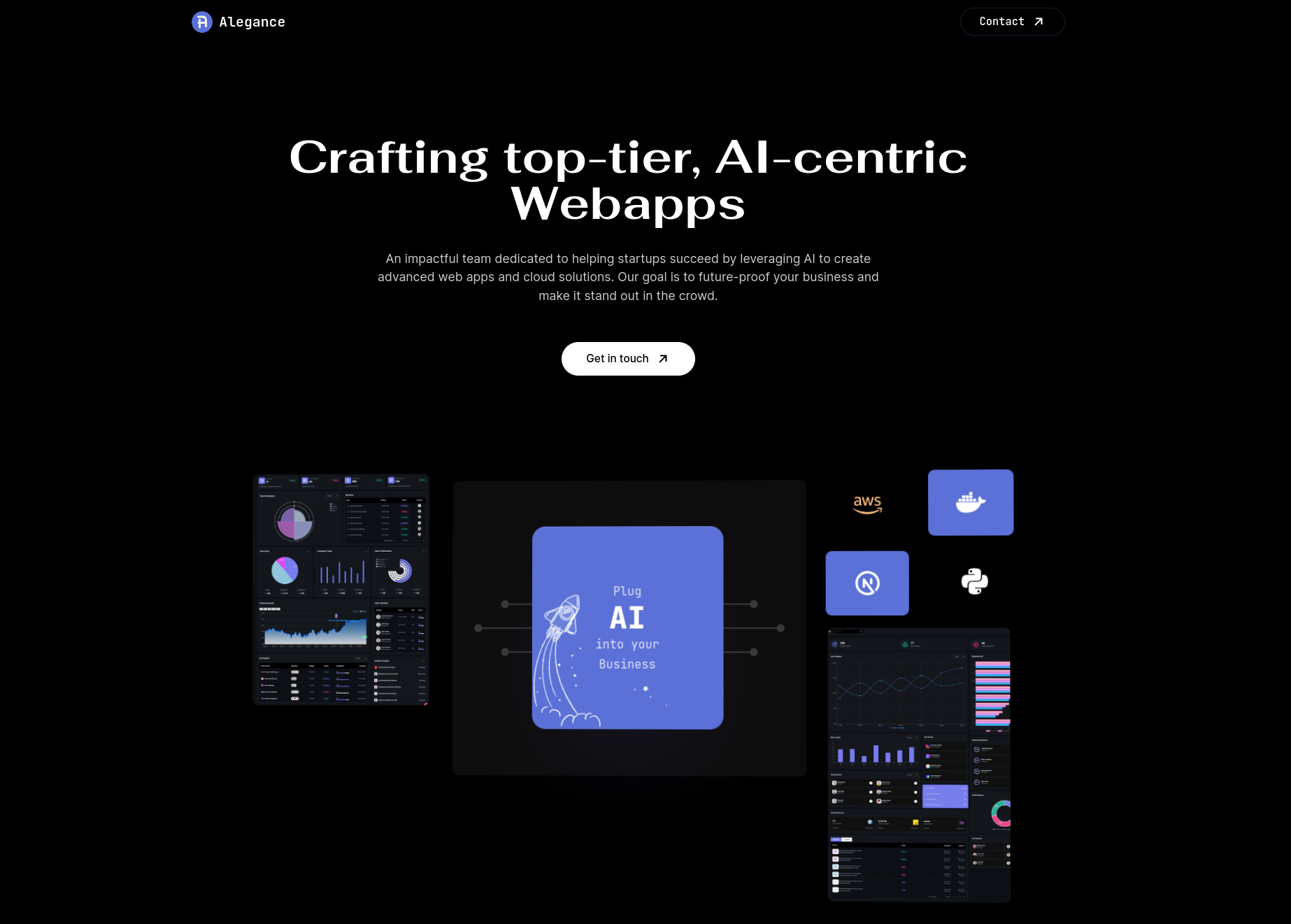 Alegance - AI-centric Web & Cloud Applications